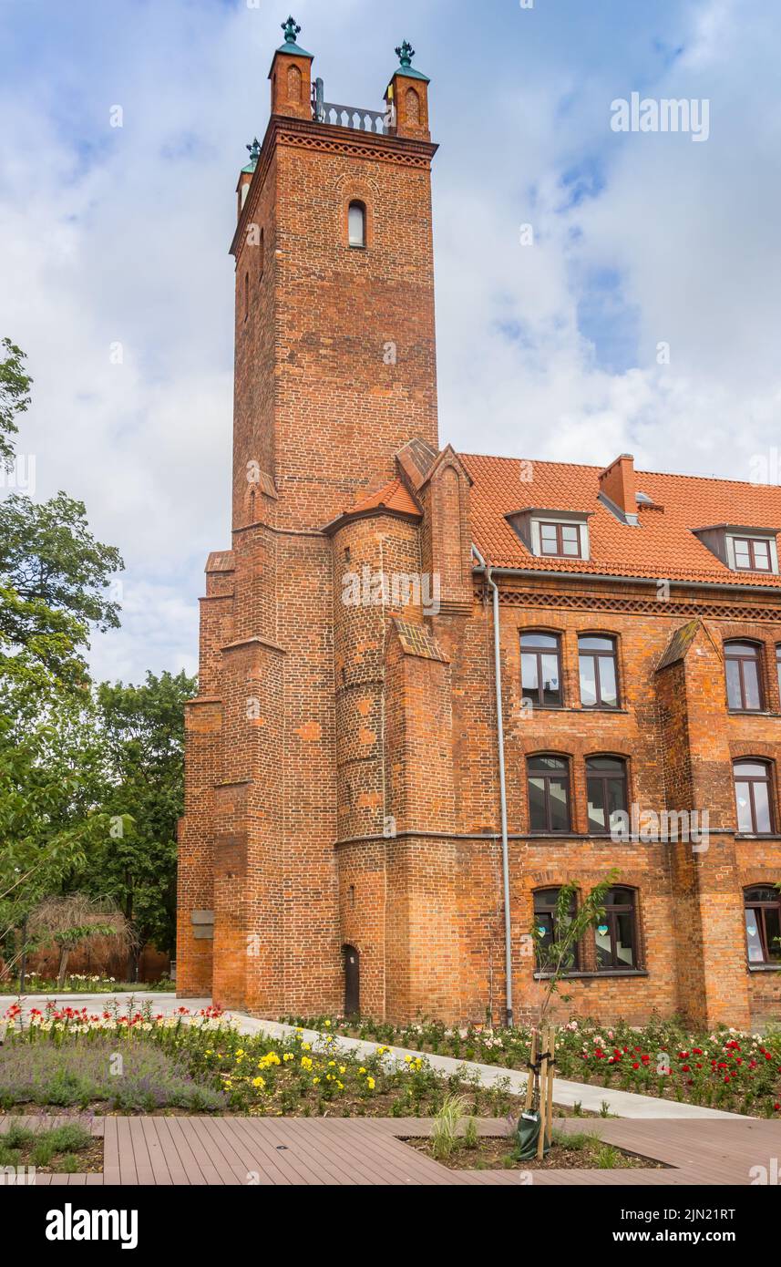 Tower of the city library in Slupsk, Poland Stock Photo - Alamy