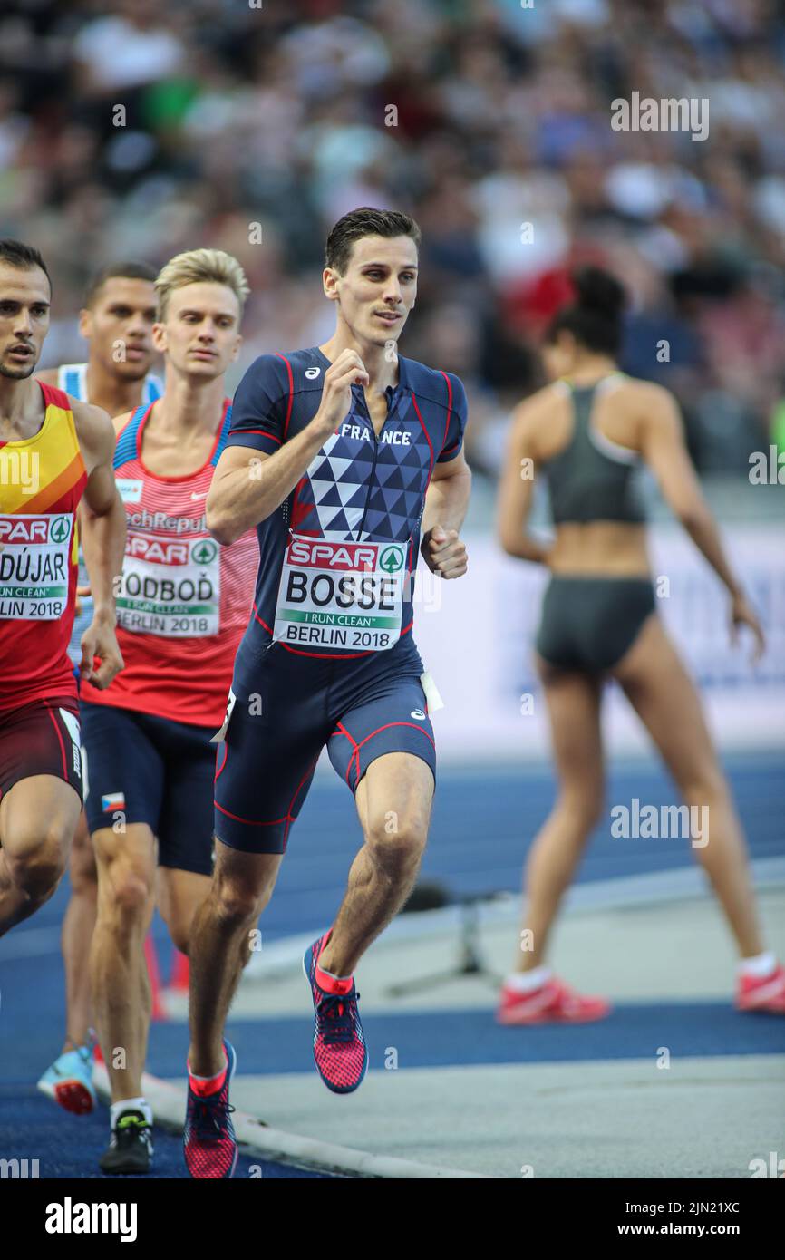 Pierre-Ambroise Bosse participating in the 800 meters at the European ...