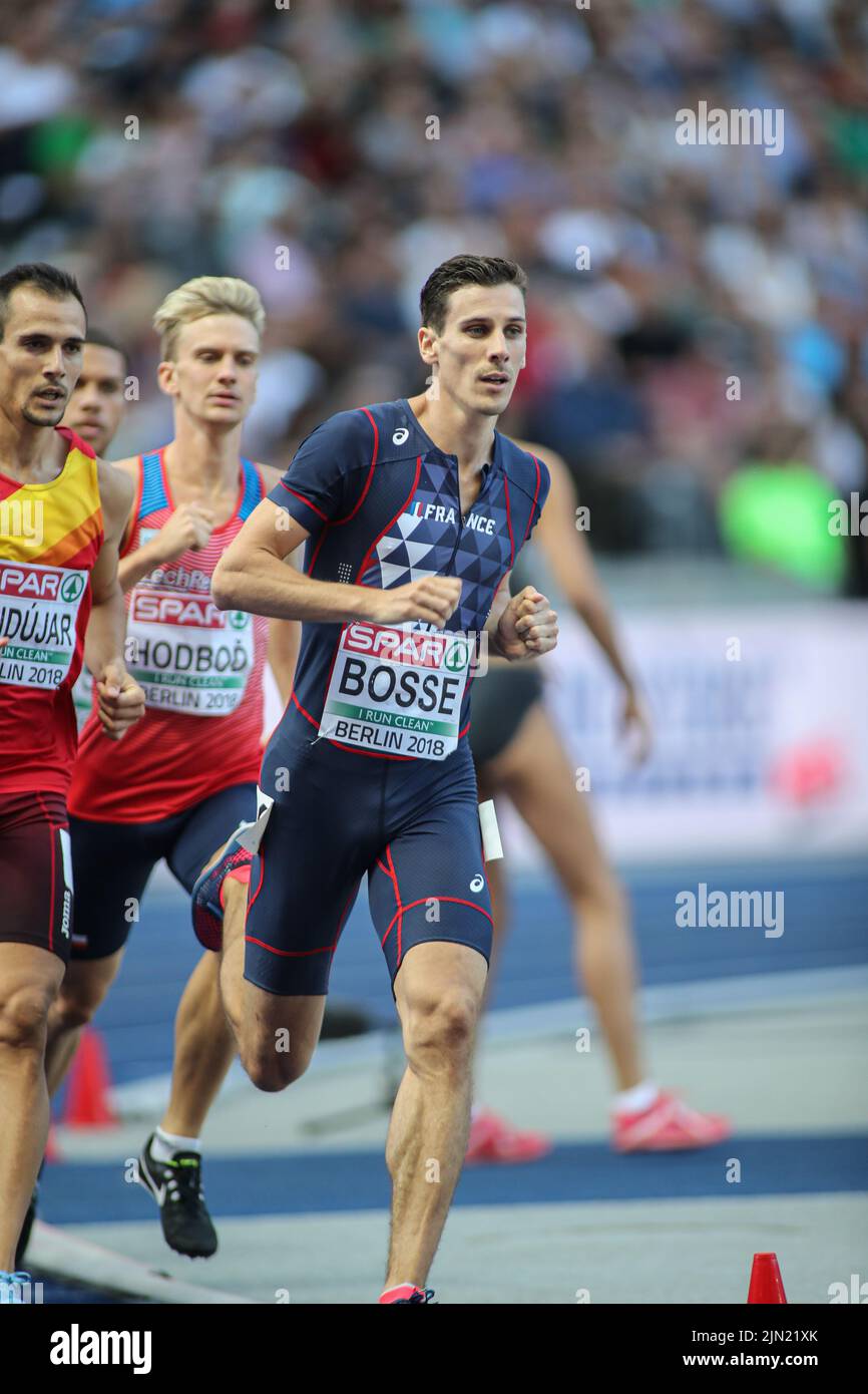 Pierre-Ambroise Bosse participating in the 800 meters at the European ...