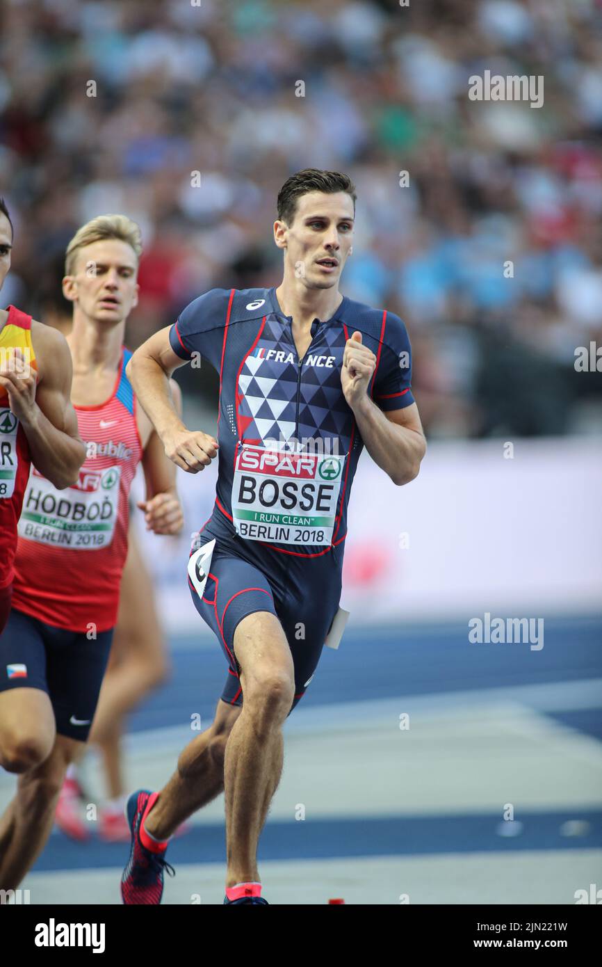 Pierre-Ambroise Bosse participating in the 800 meters at the European ...