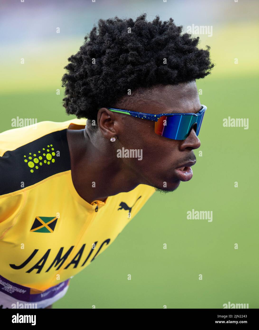 Navasky Anderson of Jamaica competing in the men’s 800m final at the ...