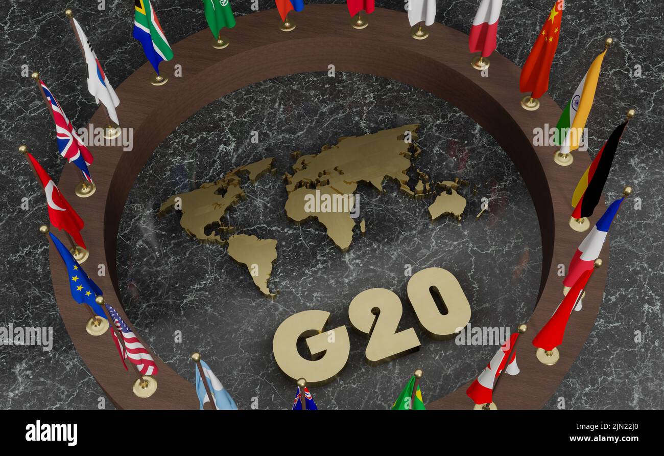 G20 membership flag hi-res stock photography and images - Alamy