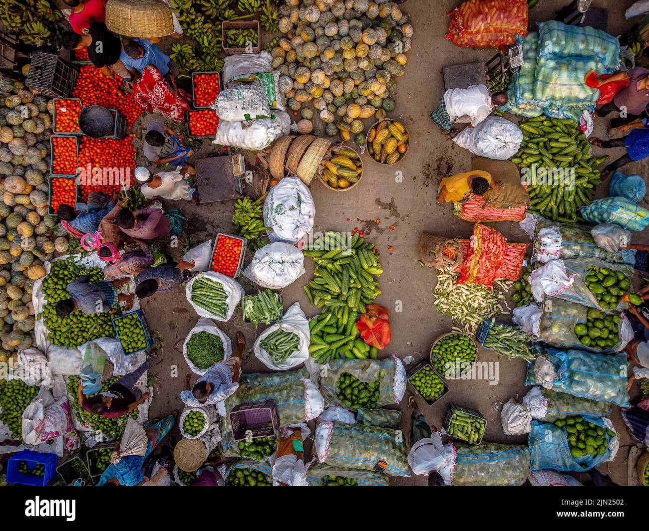 Mexico city market aerial hi-res stock photography and images - Alamy
