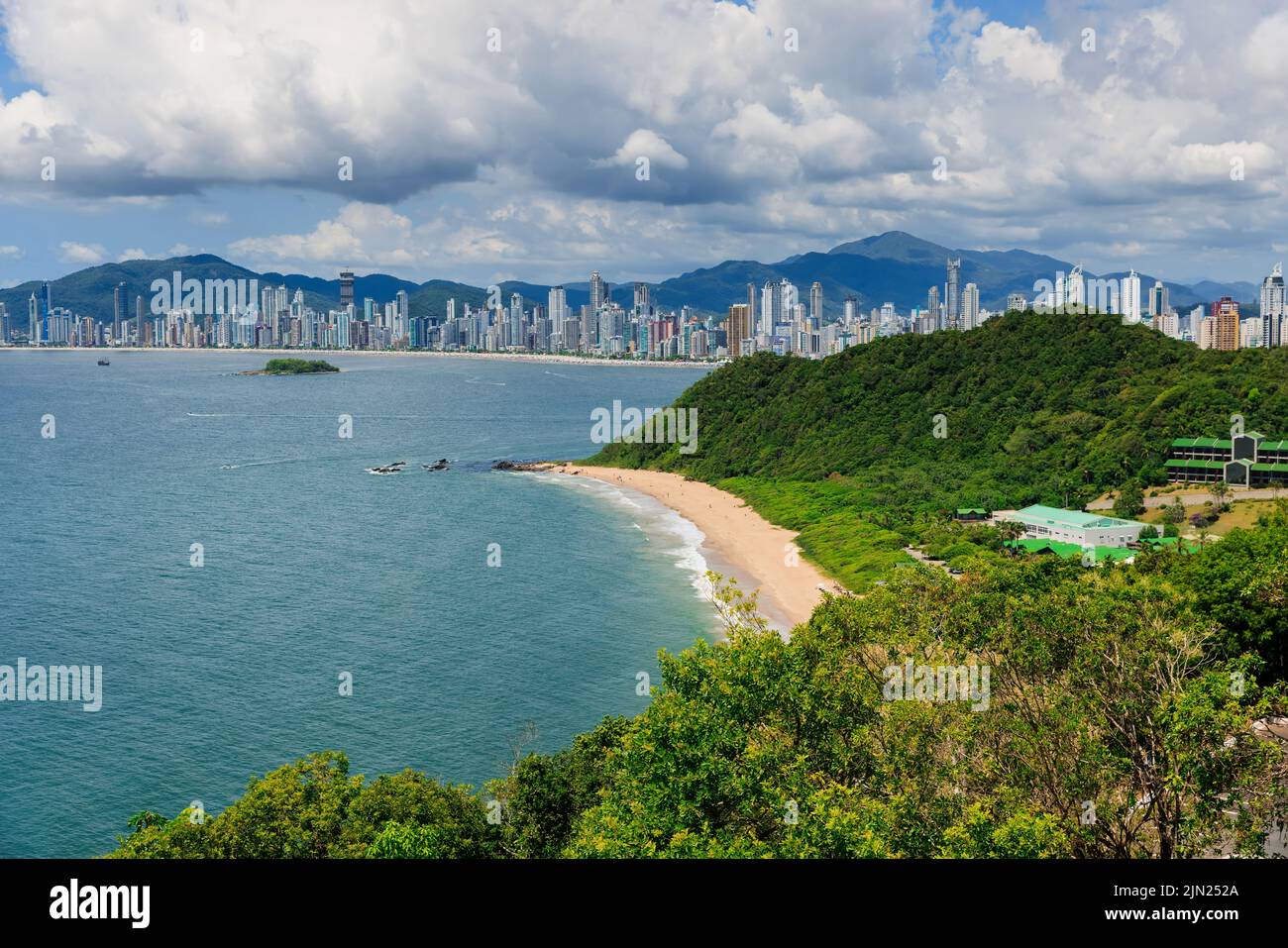 Balneario Camboriu in Brazil and sandy beach with ocean Stock Photo - Alamy