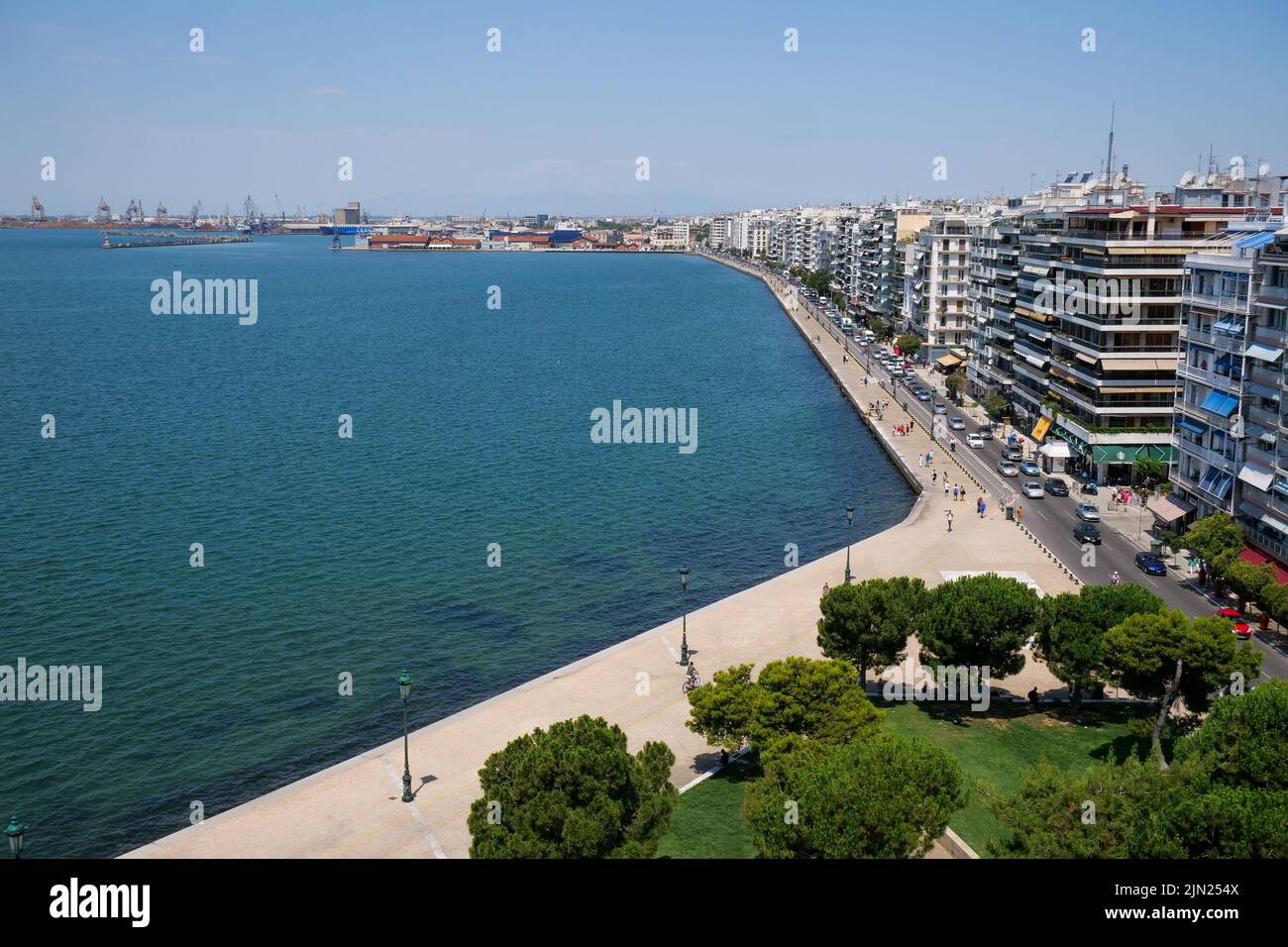 Buildings along Leof. Nikis, seen from the White Tower top ...