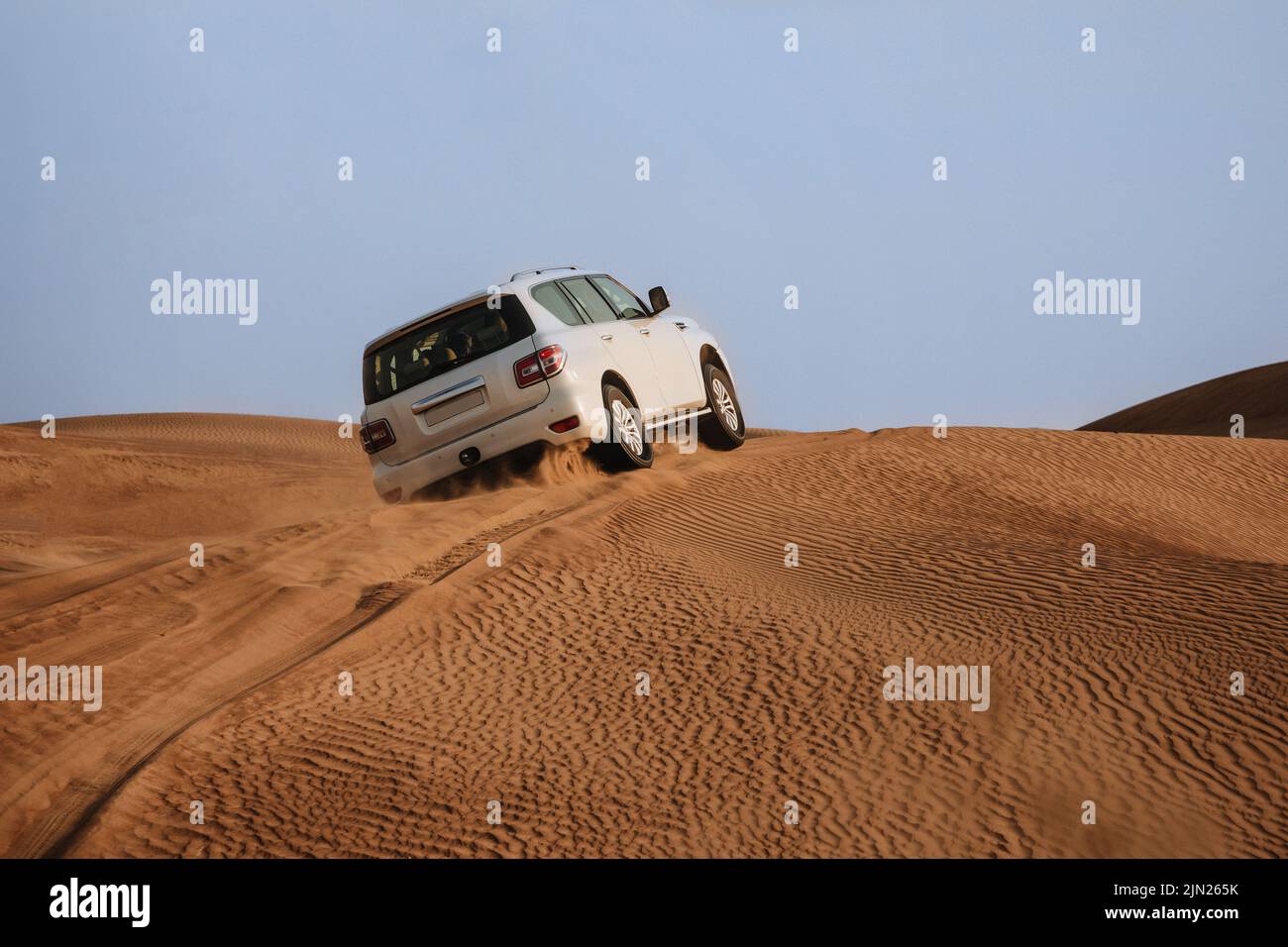 Dubai, United Arab Emirates - 01, July 2021 : Race in sand desert ...