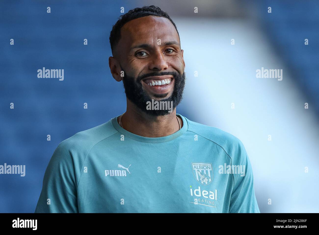 Kyle Bartley #5 of West Bromwich Albion arrives at the game prior to ...