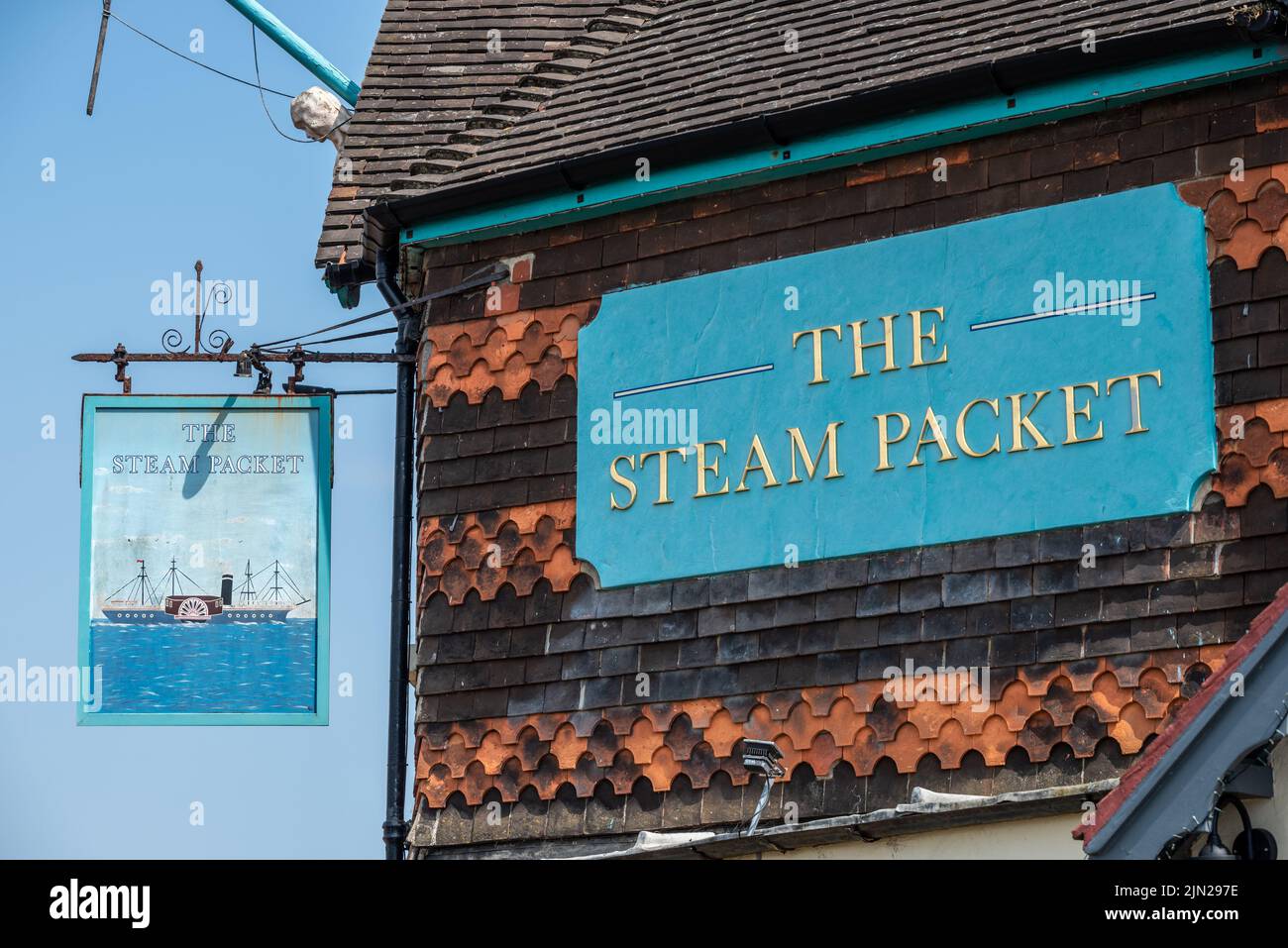 Littlehampton, July 21st 2022: The Steam Packet pub Stock Photo - Alamy