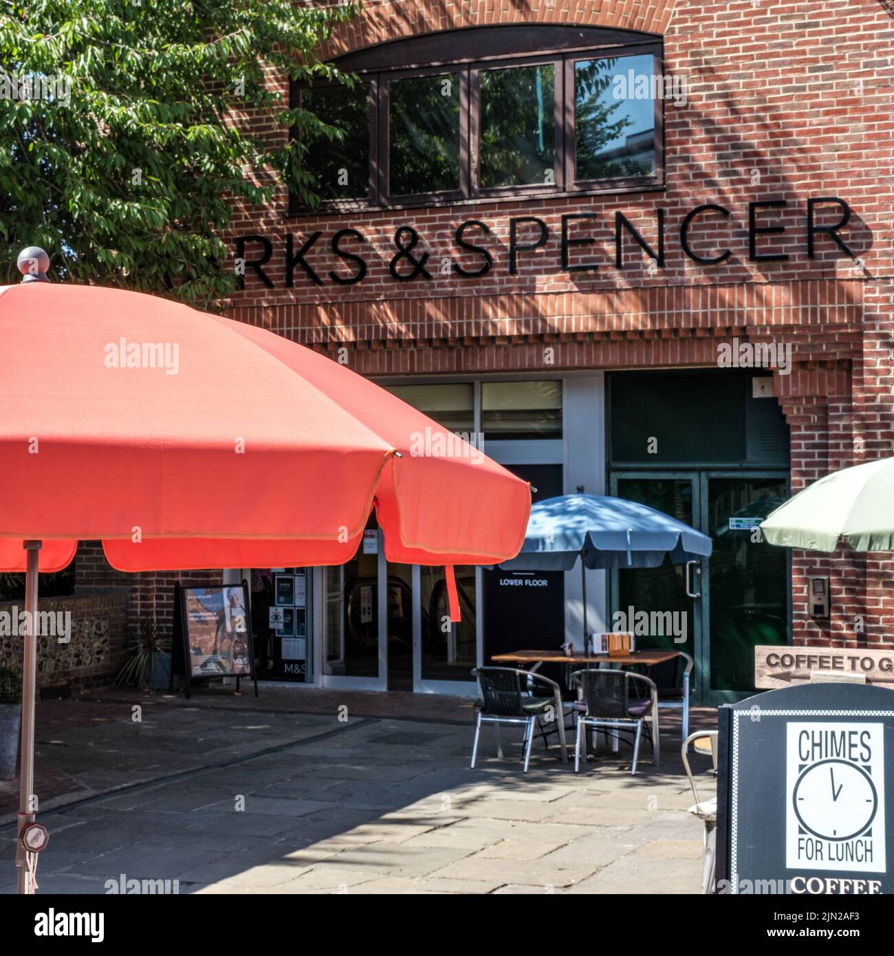 Dorking, Surrey Hills, London UK, July 07 2022, Marks And Spencer ...