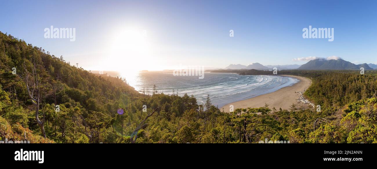Sandy Beach on the West Coast of Pacific Ocean. Canadian Nature ...
