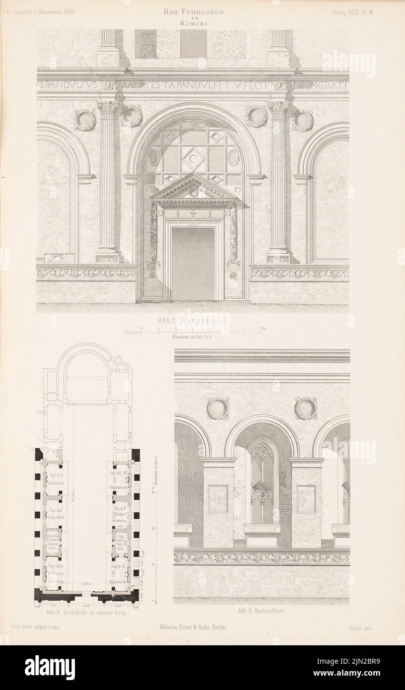 Seitz Fritz, S.Francesco, Rimini. (From: Atlas to the magazine for ...