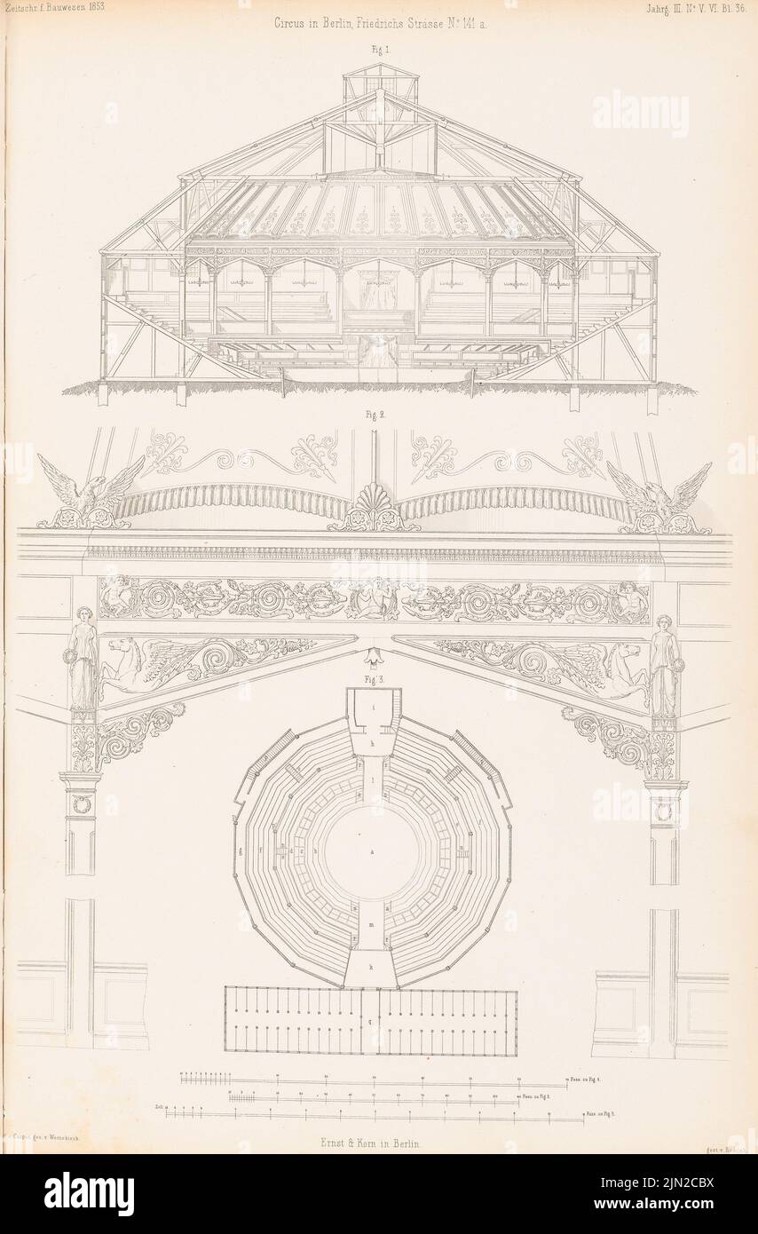 Caspar, Circus at Friedrichstrasse 141a, Berlin. (From: Atlas to the ...