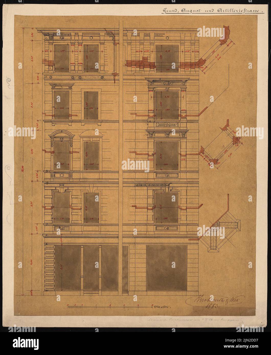 Knoblauch & Wex, residential building of the bricklayer J. Grund ...