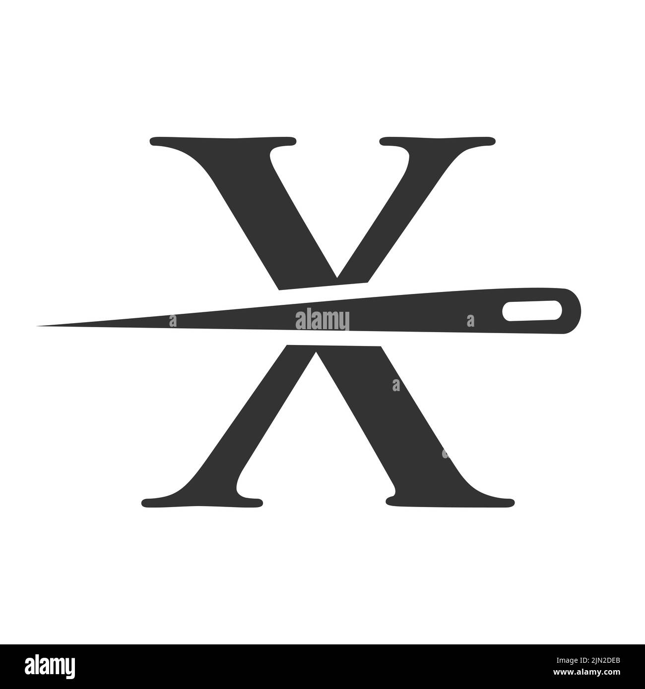 Initial Letter X Tailor Logo, Needle and Thread Combination for ...