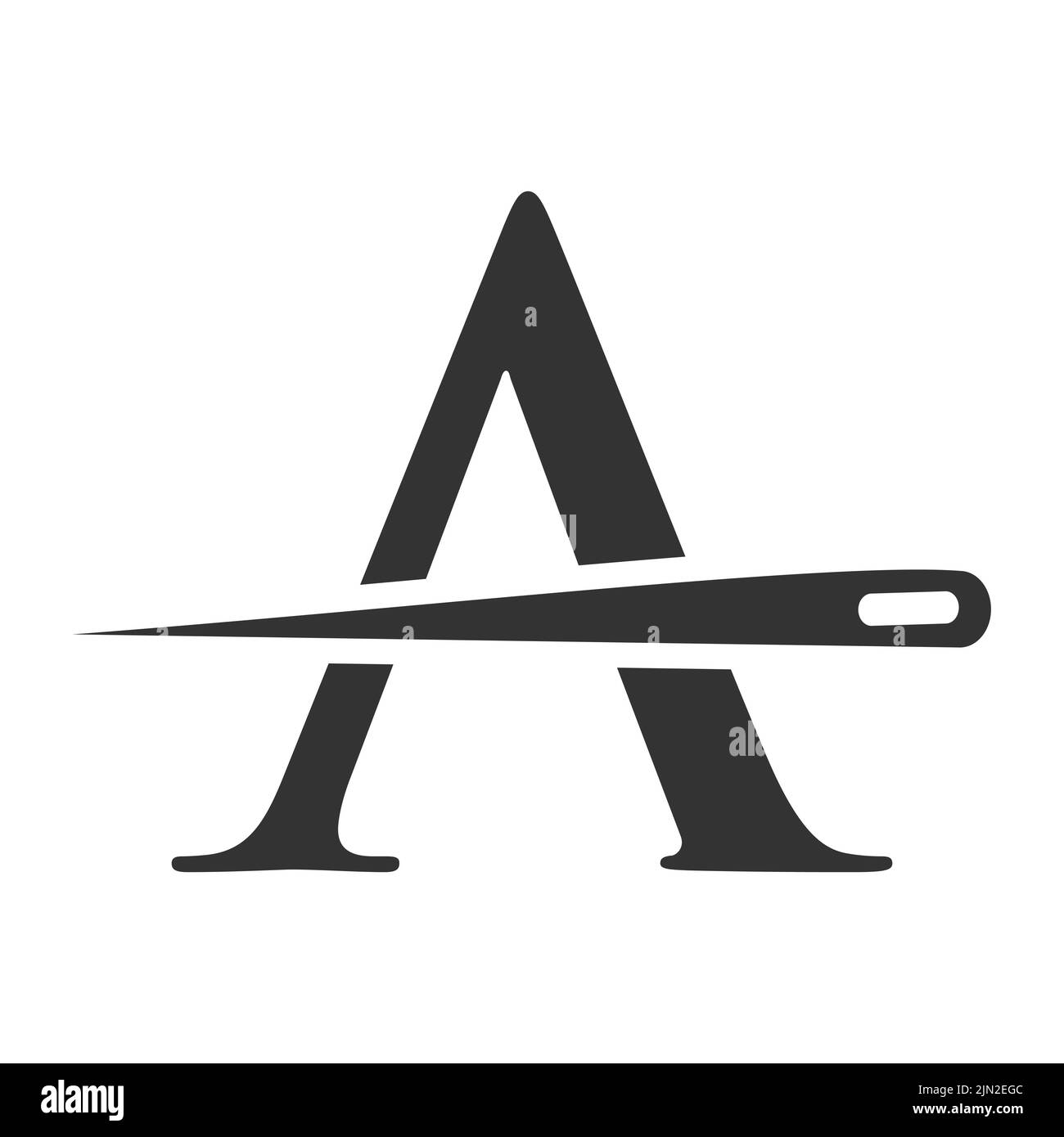 Initial Letter A Tailor Logo, Needle and Thread Combination for ...