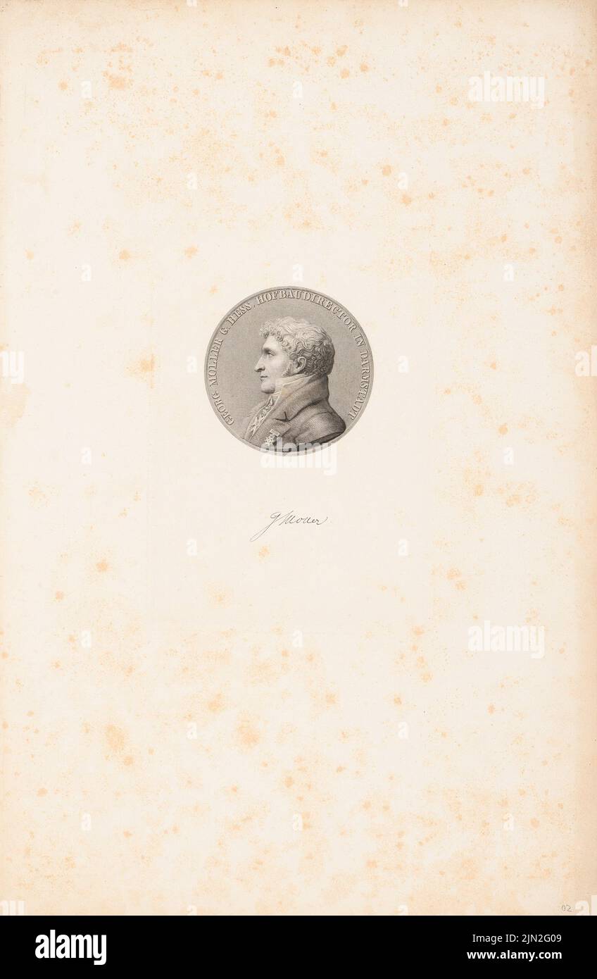 N.N., Portrait Georg Moller. (From: Denkmäler d. German architecture ...