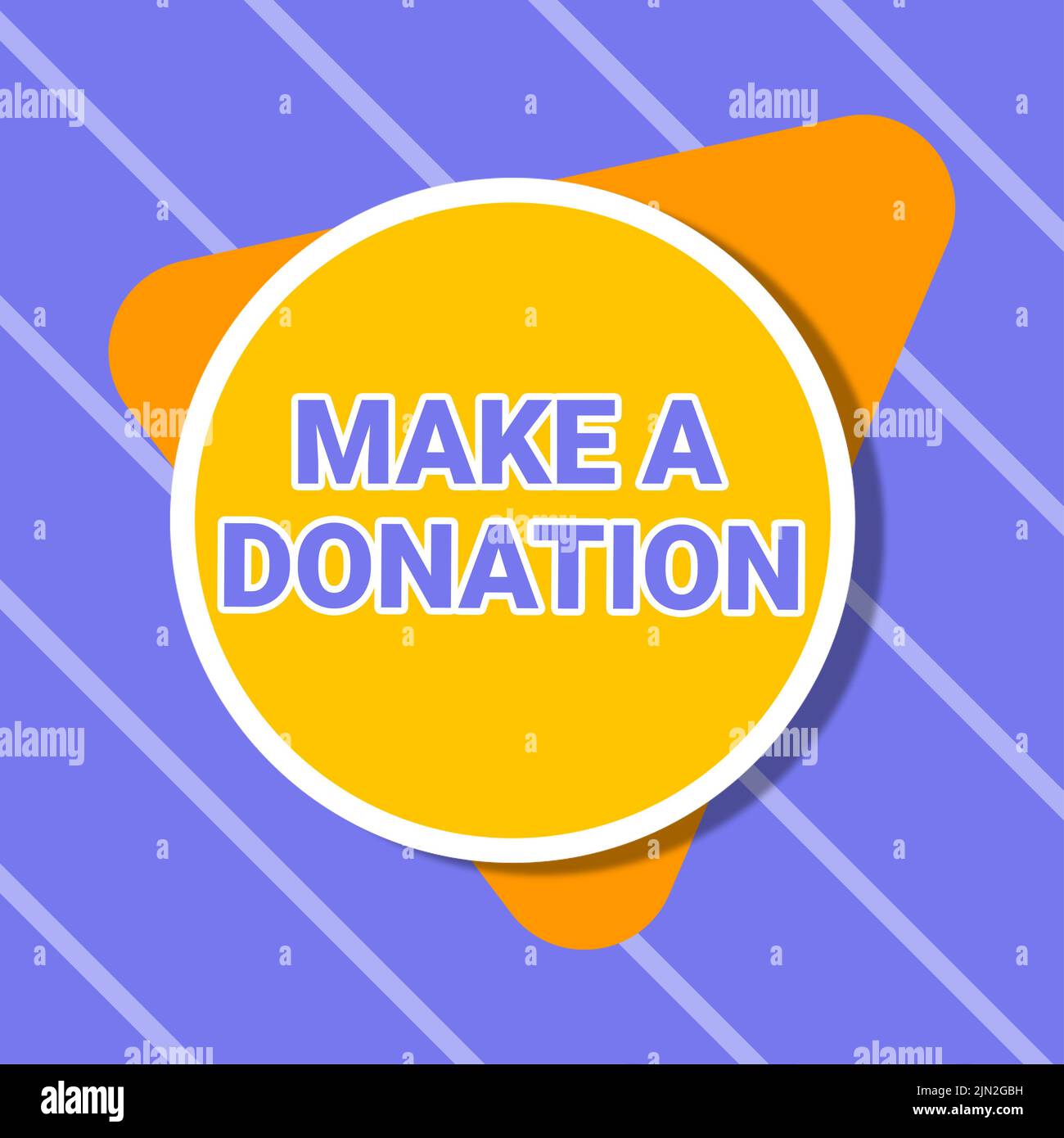 Hand writing sign Make A Donation. Business concept Donate giving ...