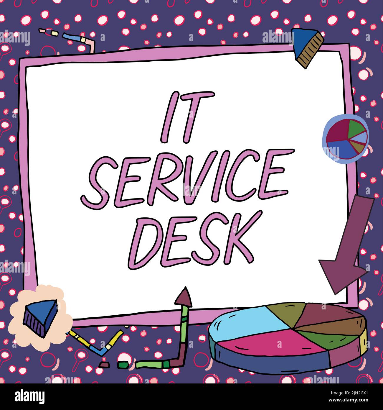Writing displaying text It Service Desk. Business concept Technological ...
