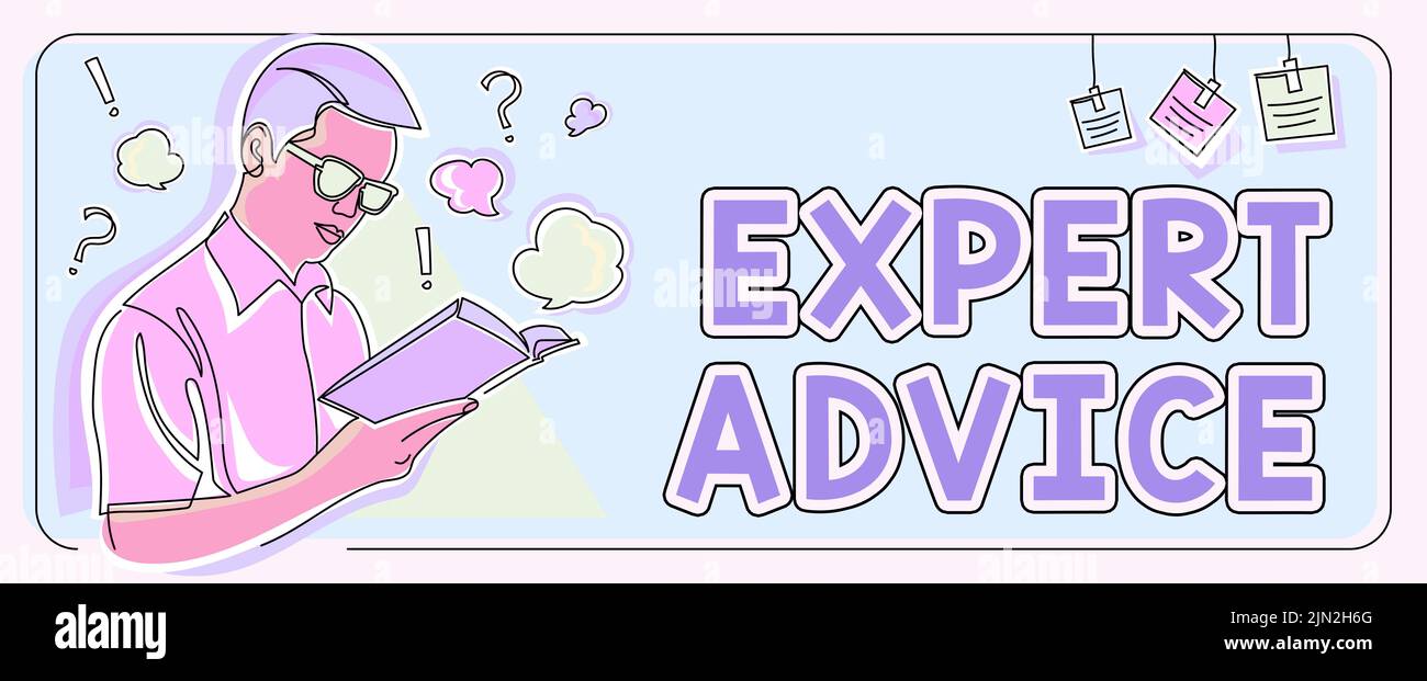 Inspiration showing sign Expert Advice. Business showcase Sage Good ...