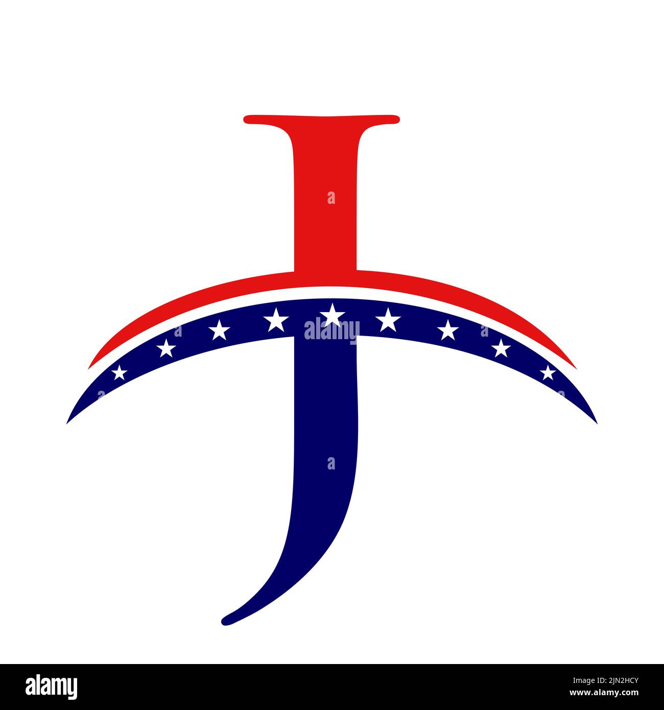 Initial Letter J American Logo for Business, Corporate and Company Sign ...