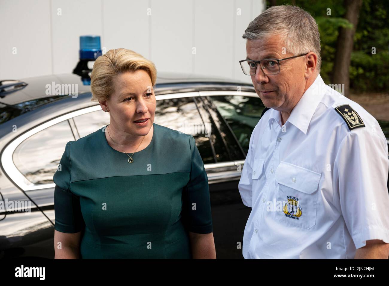 Berlin, Germany. 08th Aug, 2022. Franziska Giffey (SPD), Governing ...