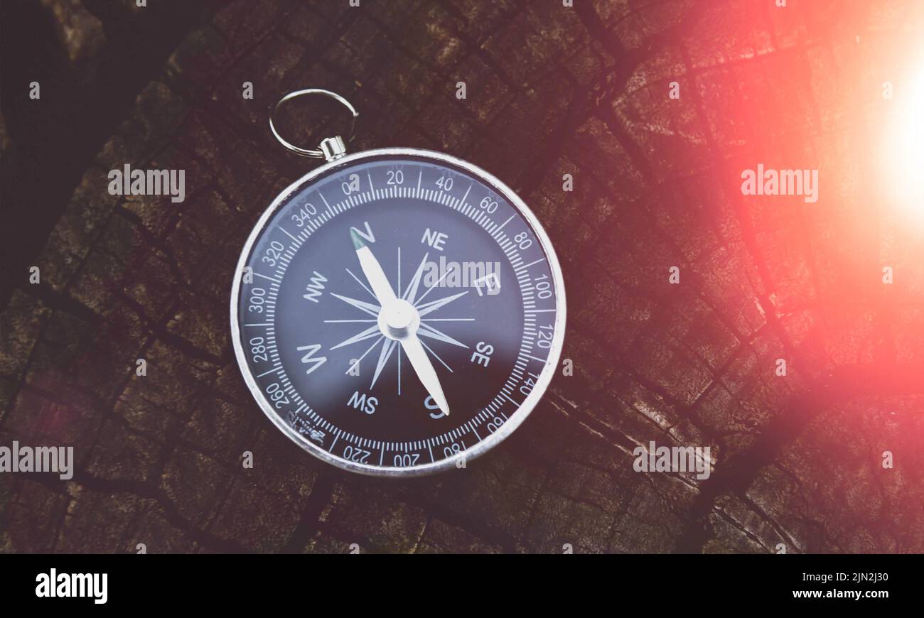 Travel and navigation. Determination of cardinal points by compass ...