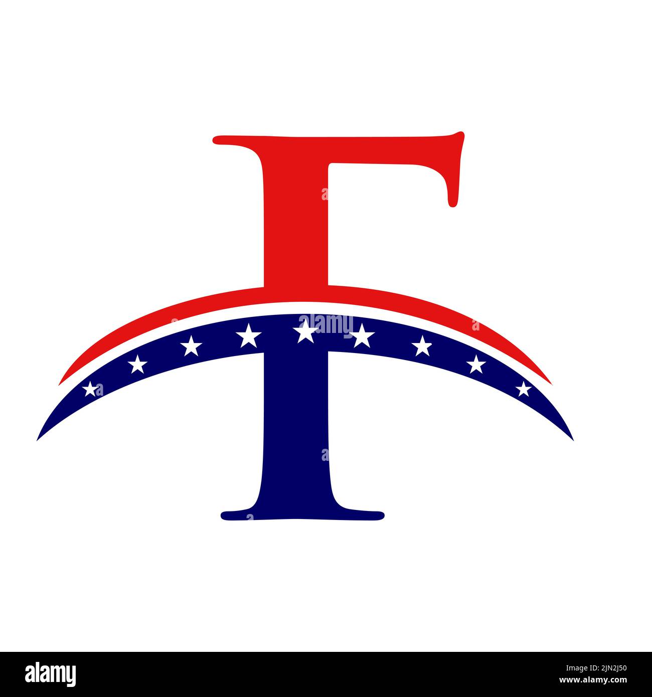 Initial Letter F American Logo for Business, Corporate and Company Sign ...