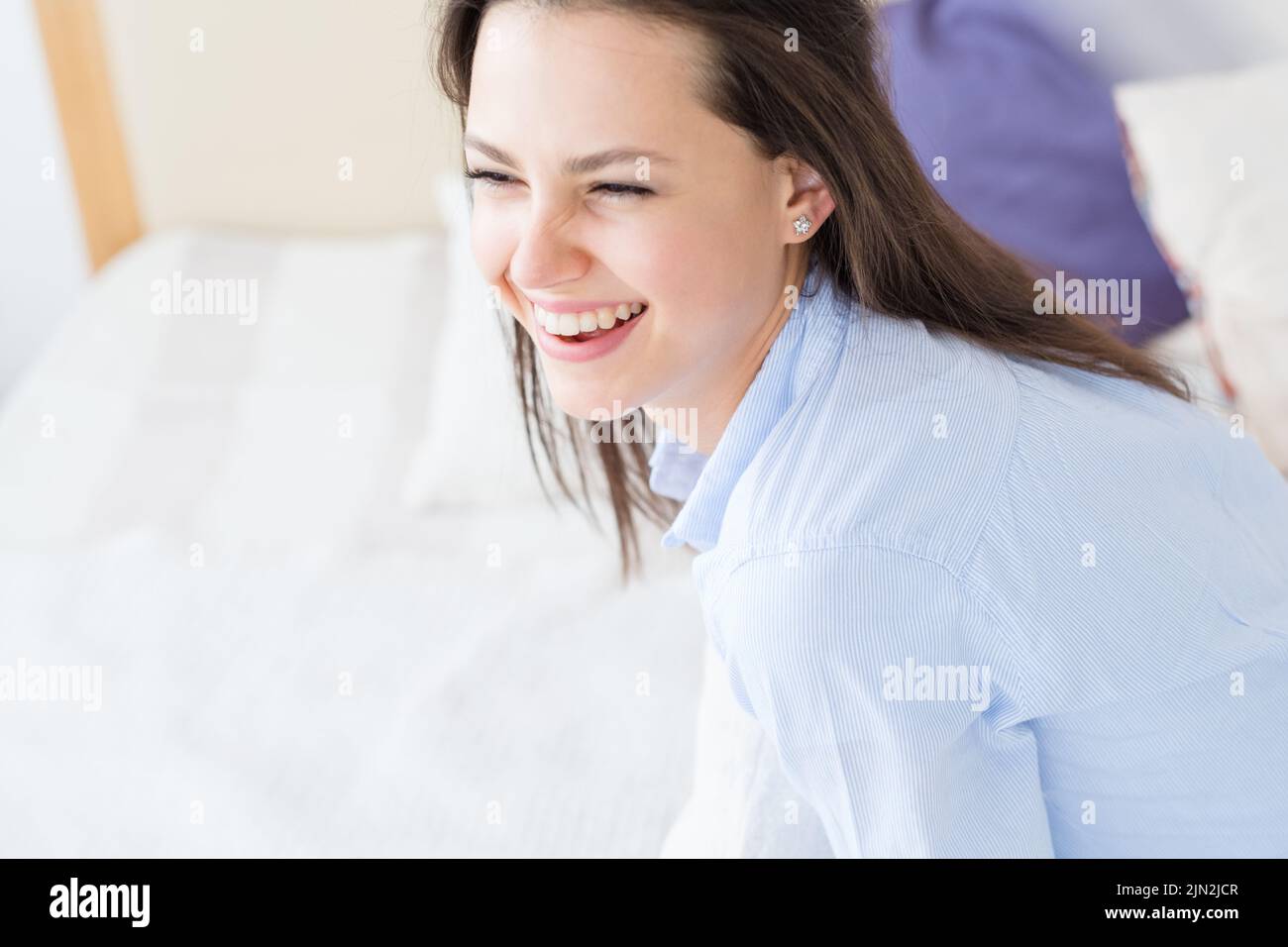 Delight woman hi-res stock photography and images - Alamy