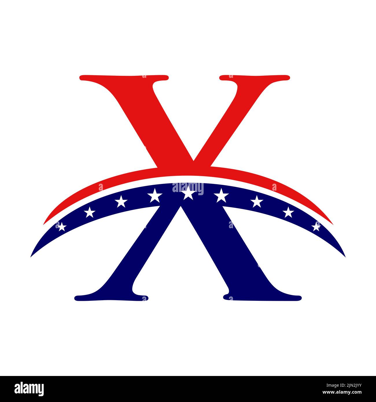 Initial Letter X American Logo for Business, Corporate and Company Sign ...