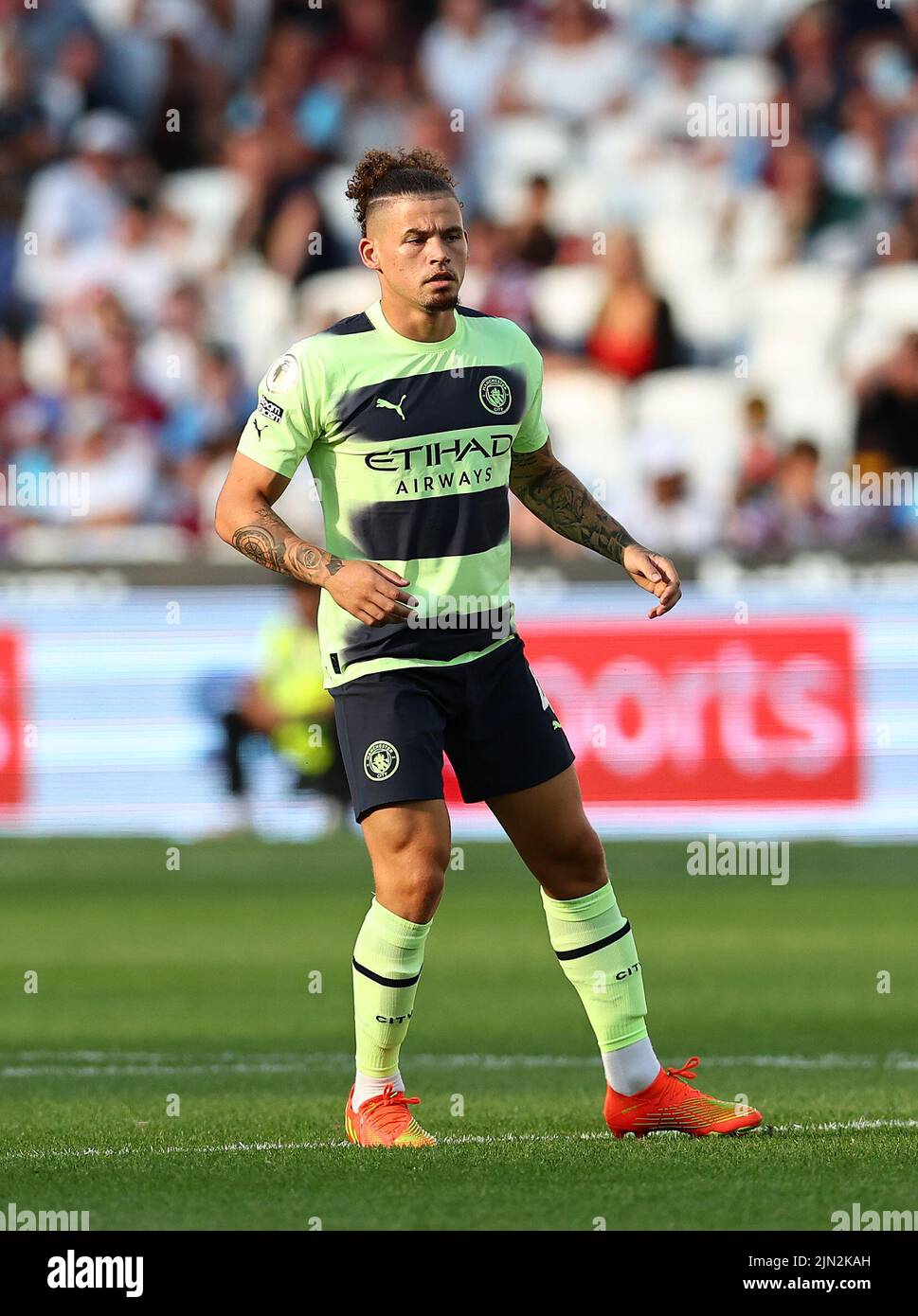 London, England, 7th August 2022. Kalvin Phillips of Manchester City ...