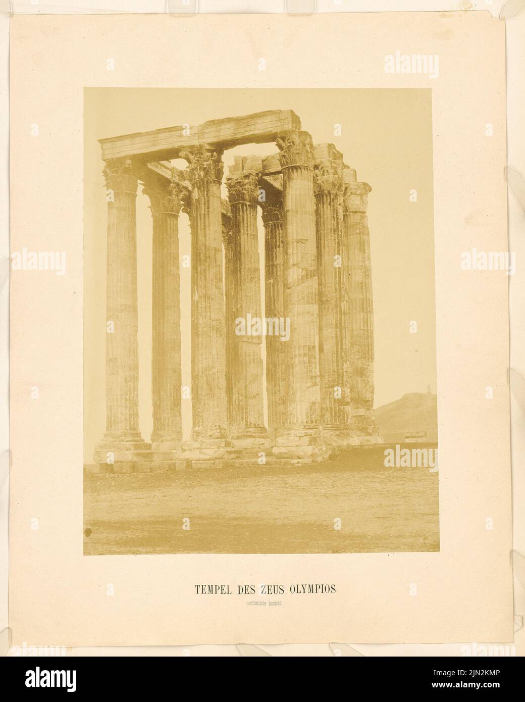 Unknown photographer, Acropolis, Athens: Temple of the Zeus Olympios ...
