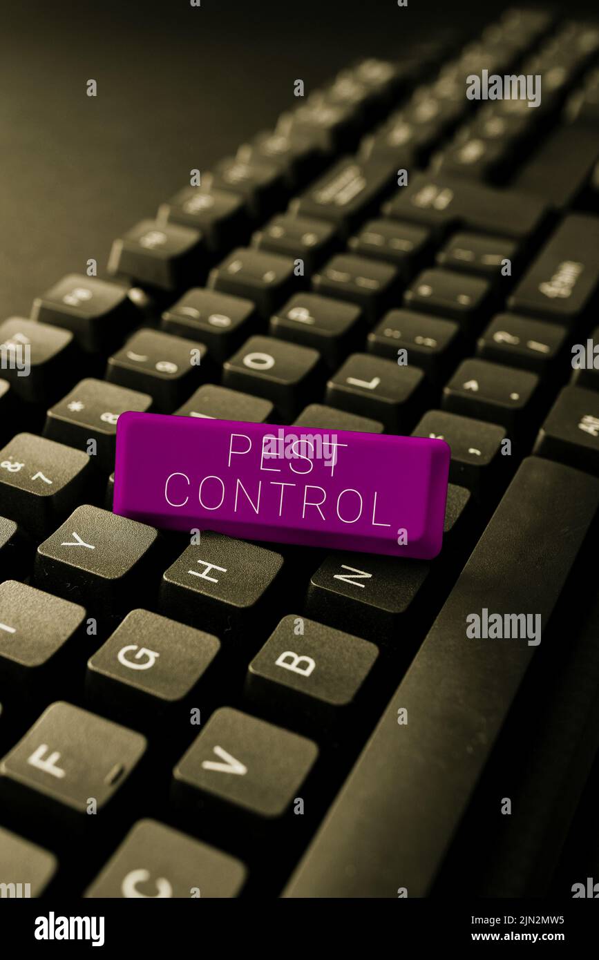Sign displaying Pest Control. Business approach Killing destructive ... Sign displaying Pest Control. Business approach Killing destructive ...