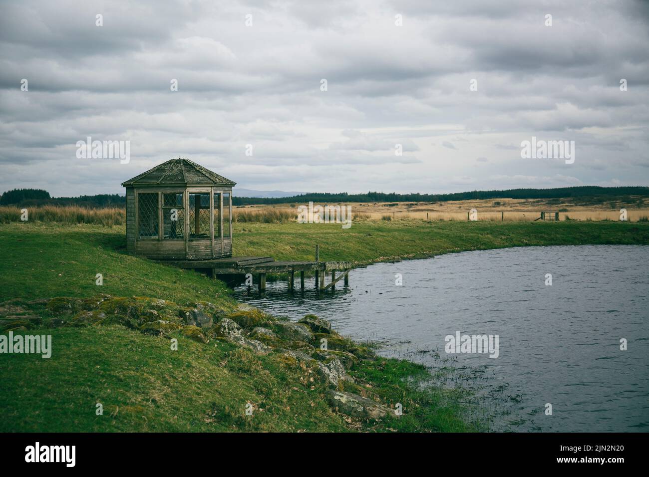 Structure of a wooden pier hi-res stock photography and images - Alamy