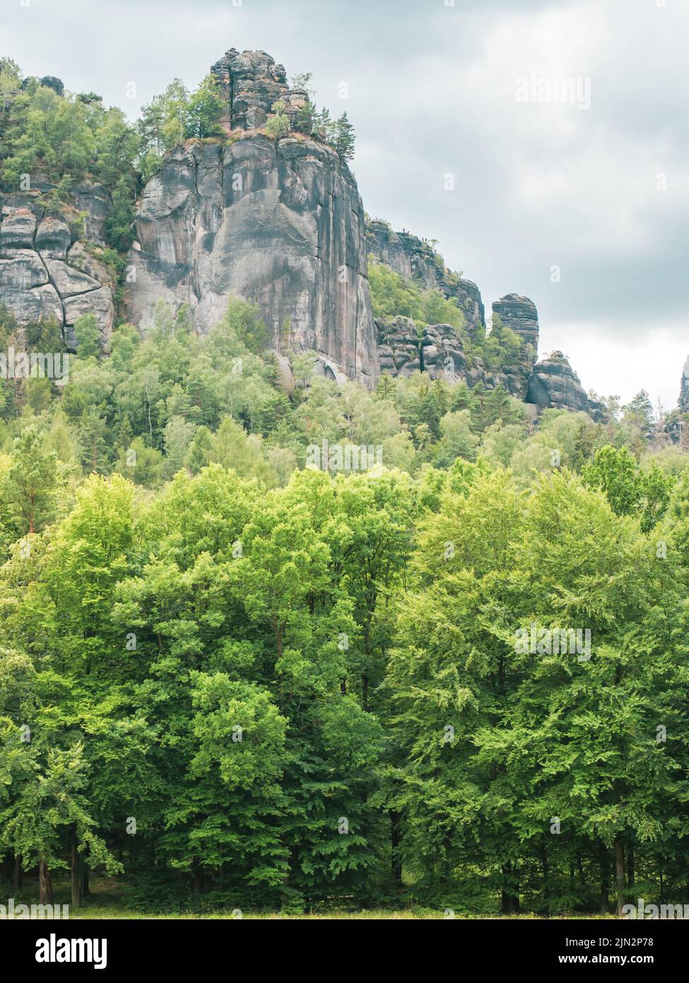 Rock climbers at schrammsteine hi-res stock photography and images - Alamy