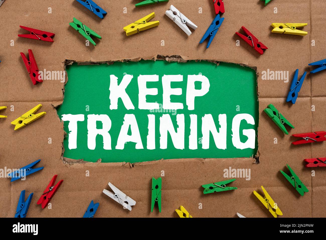 Text caption presenting Keep Training. Business approach Grounding ...