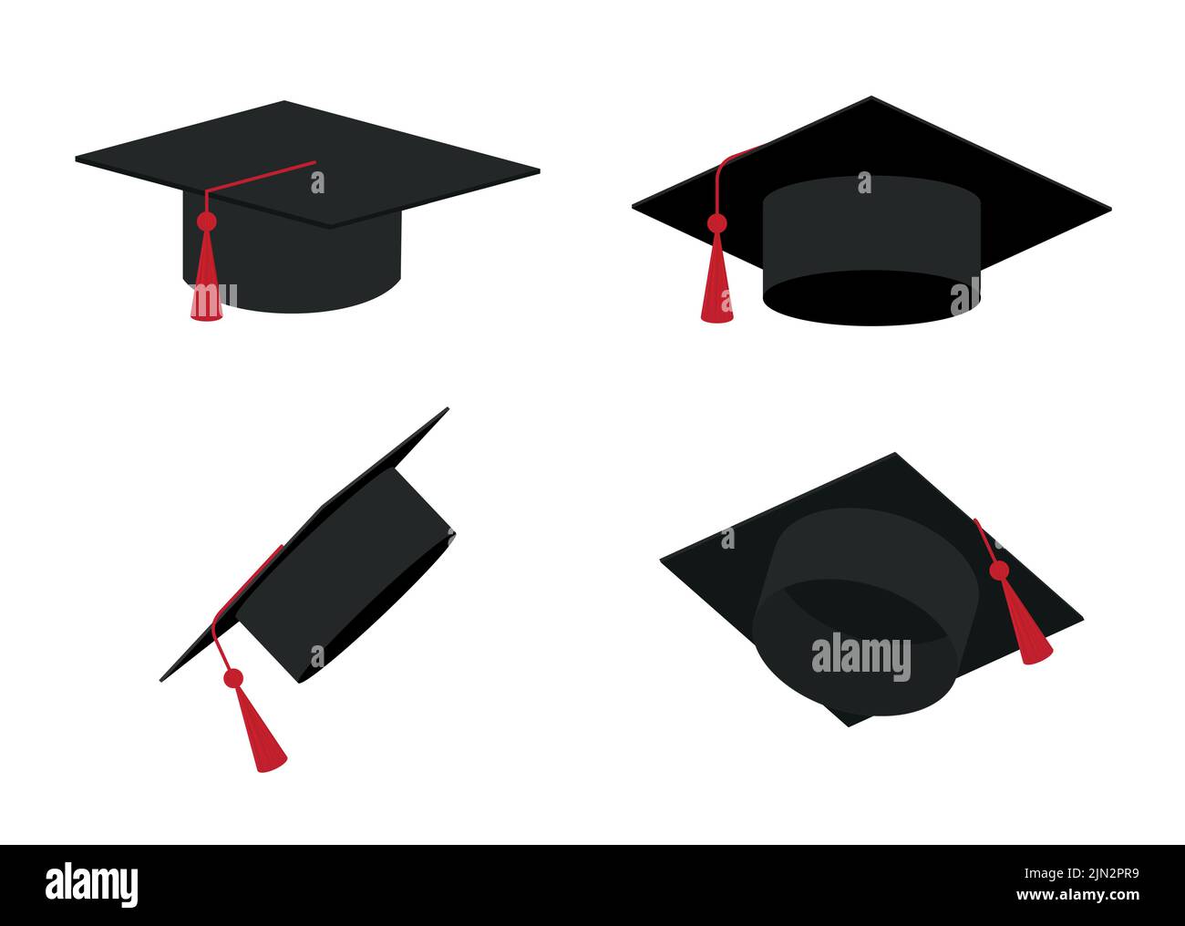 Graduation cap vector isolated on white background. Icon Graduation cap ...