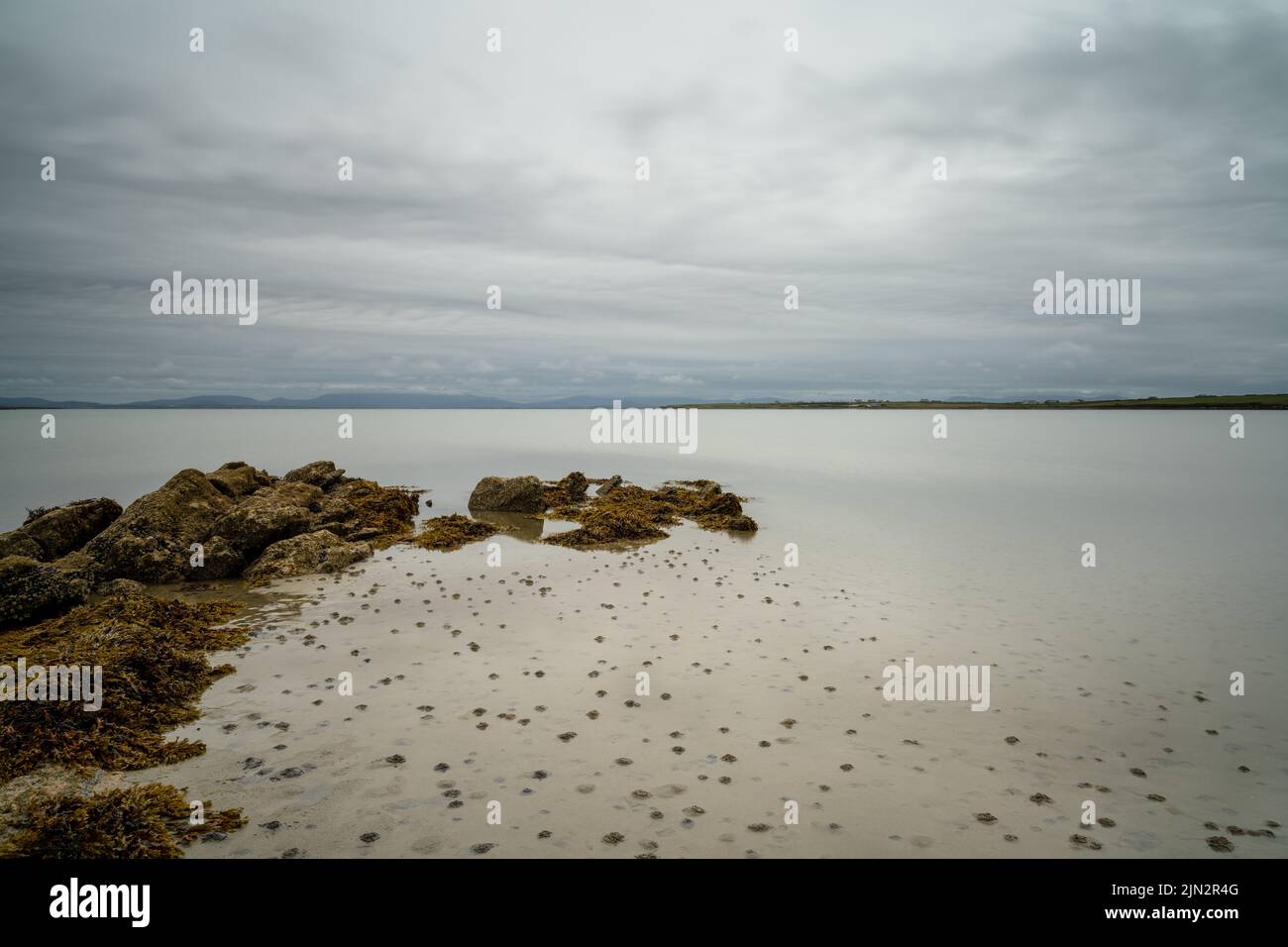 landscape view of the beautiful white sand Elly Bay Beach on the Mullet ...