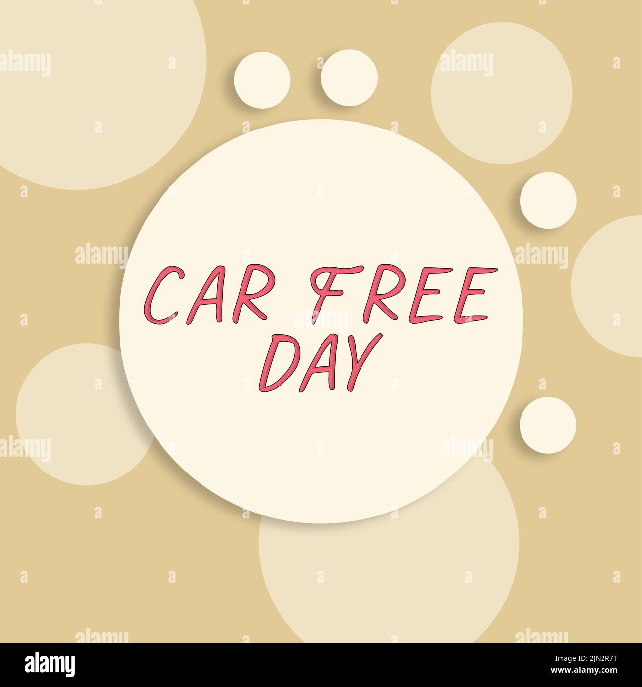 Conceptual display Car Free Day. Conceptual photo Environment ...