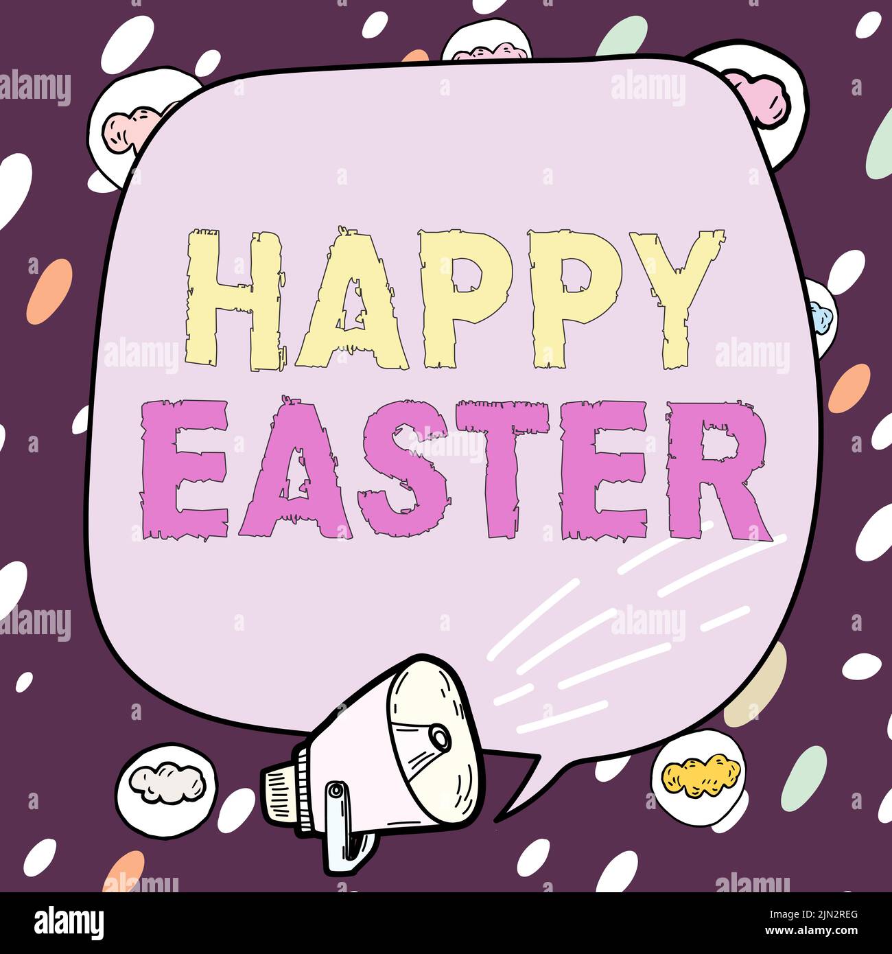 Writing displaying text Happy Easter. Business overview Christian feast ...