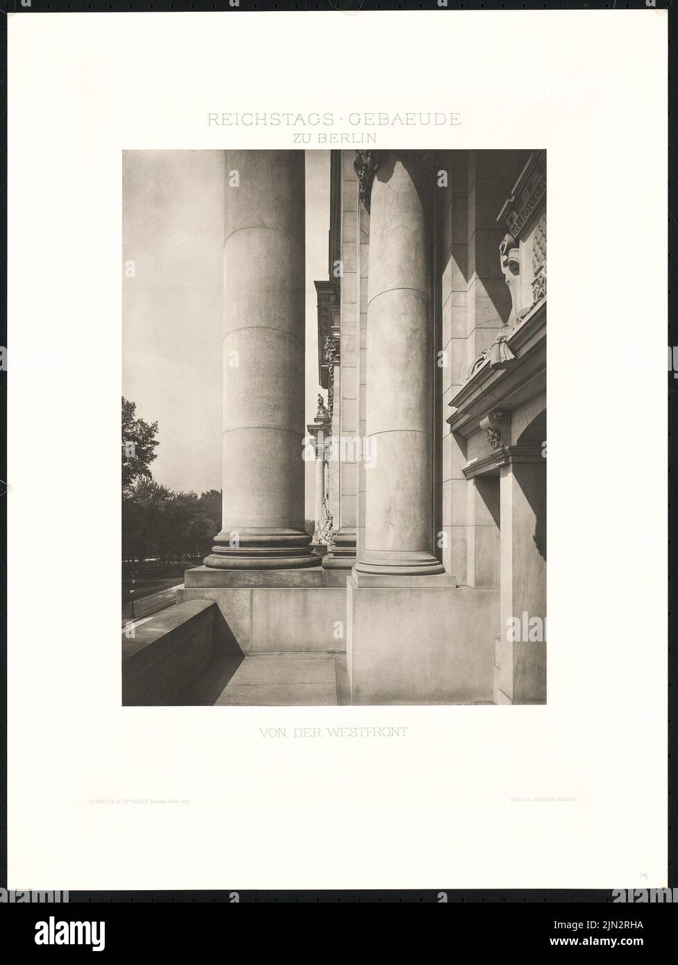 Wallot Paul (1841-1912): Reichstag, Berlin Stock Photo - Alamy