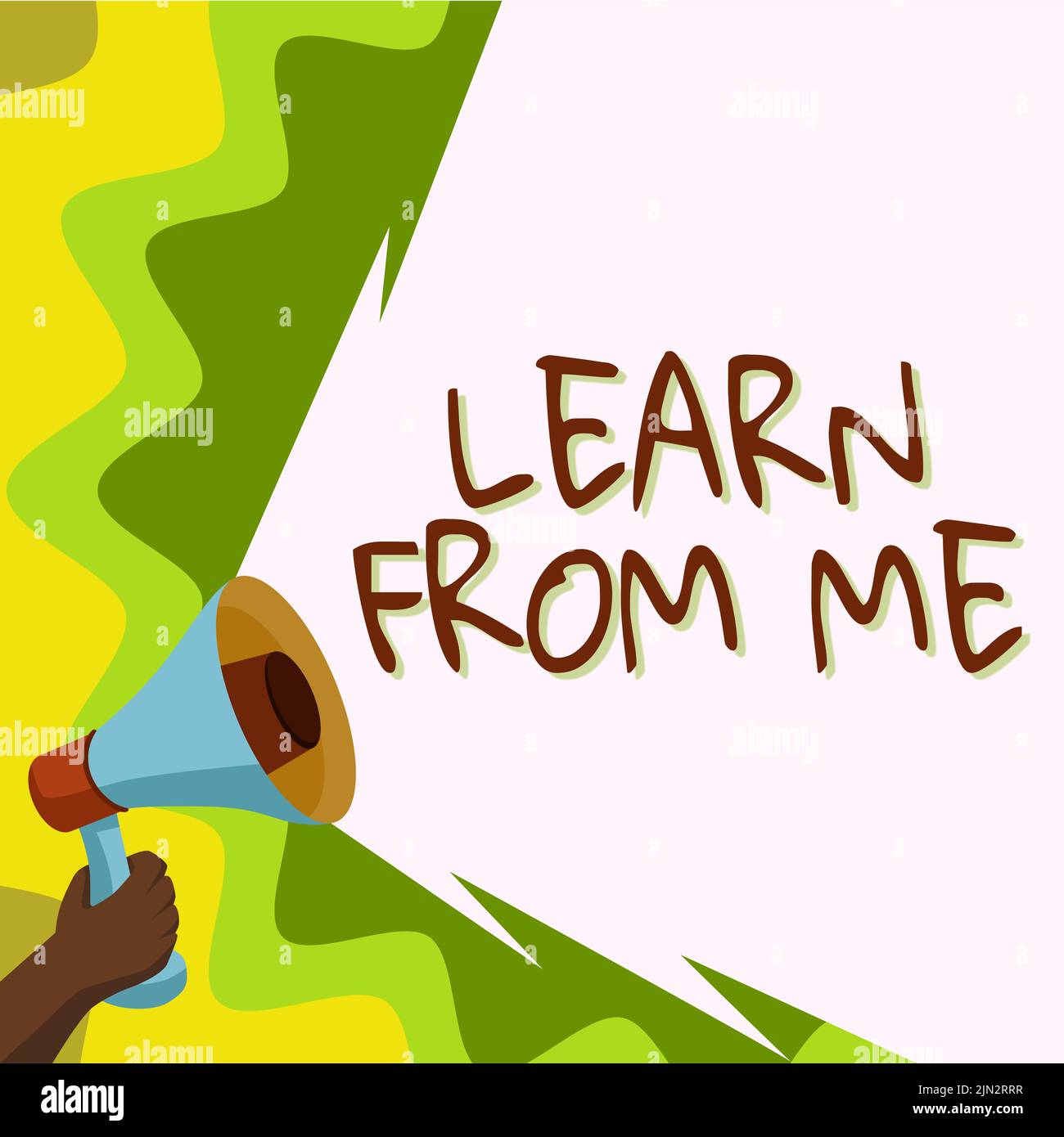 Conceptual caption Learn From Me, Business idea Follow my lead and ...