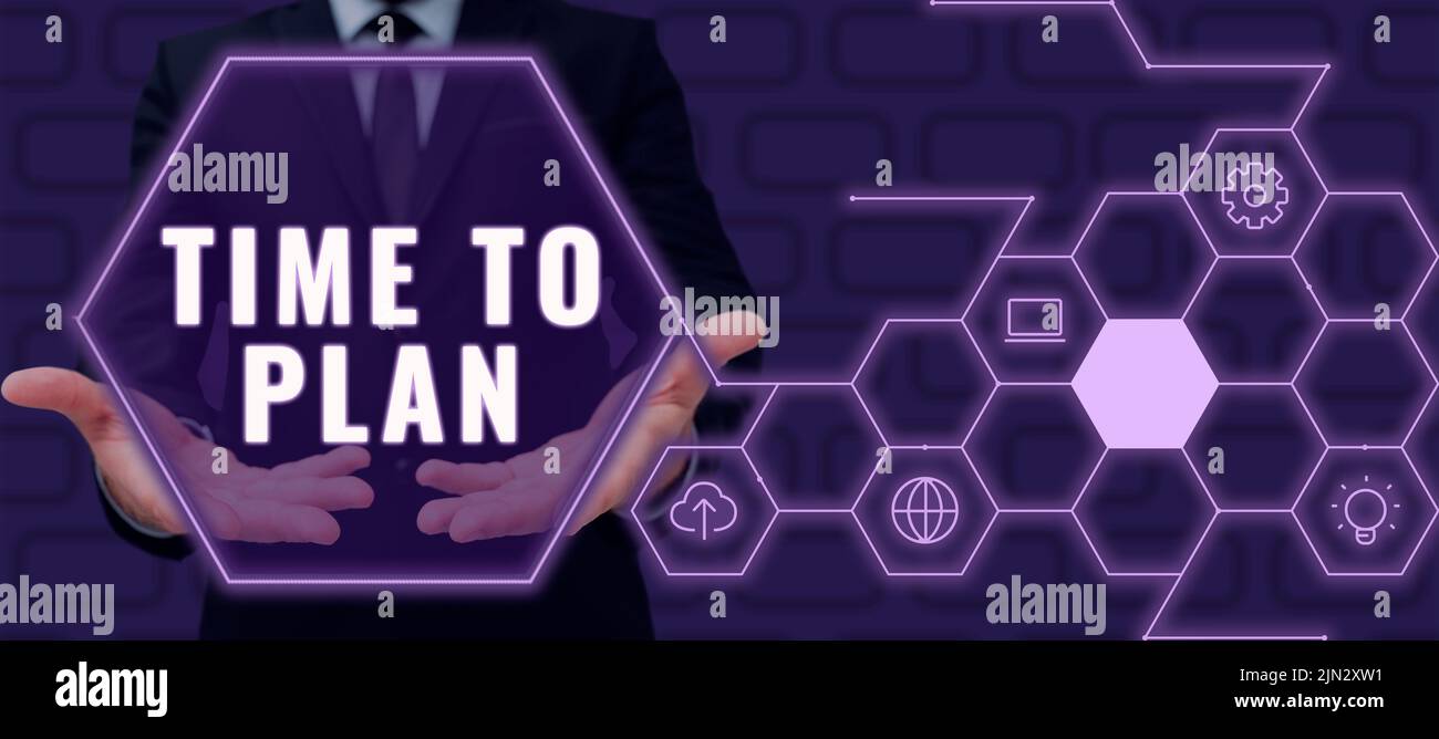 Text showing inspiration Time To Plan. Internet Concept Preparation of ...