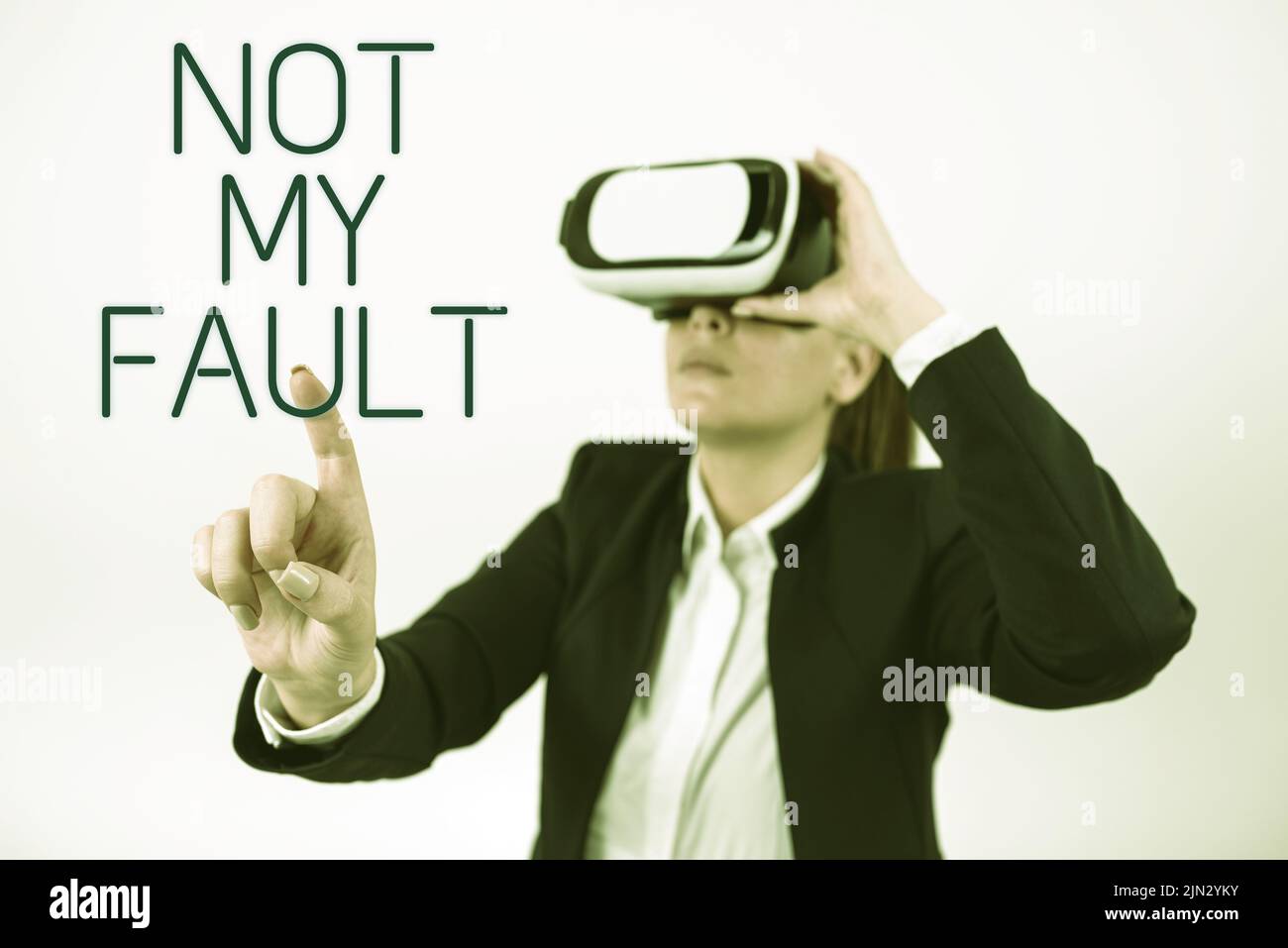 Handwriting text Not My Fault. Business idea To make excuses to avoid ...