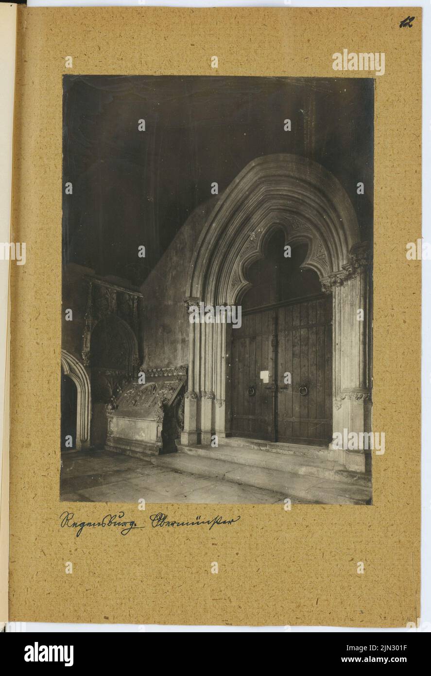 Stiehl Otto (1860-1940): Sketch and photo album 6: Abbey Obermünster ...