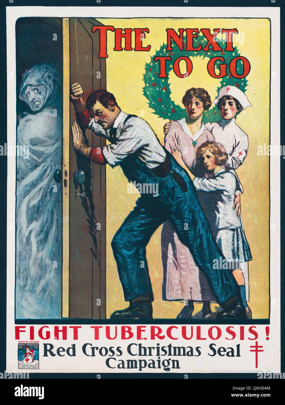 The next to go. Fight tuberculosis! Red Cross Christmas seal campaign ...