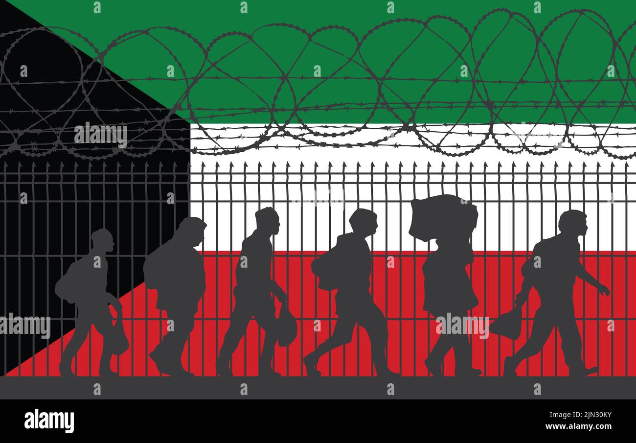 Kuwait flag run hi-res stock photography and images - Alamy