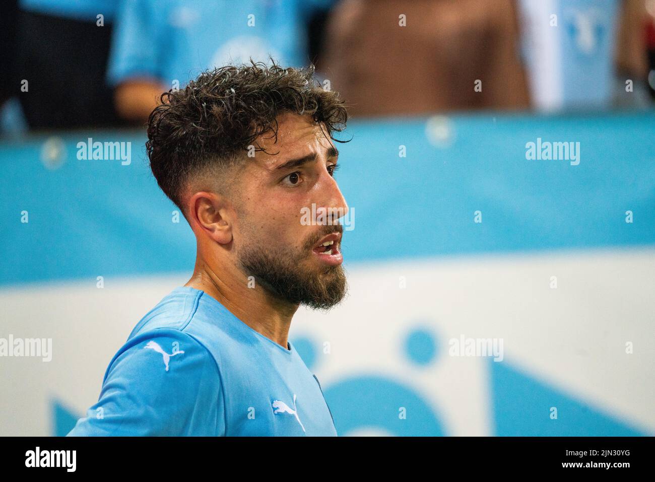 Malmoe, Sweden. 04th, August 2022. Moustafa Zeidan (20) of Malmö FF seen during the UEFA Europa ...