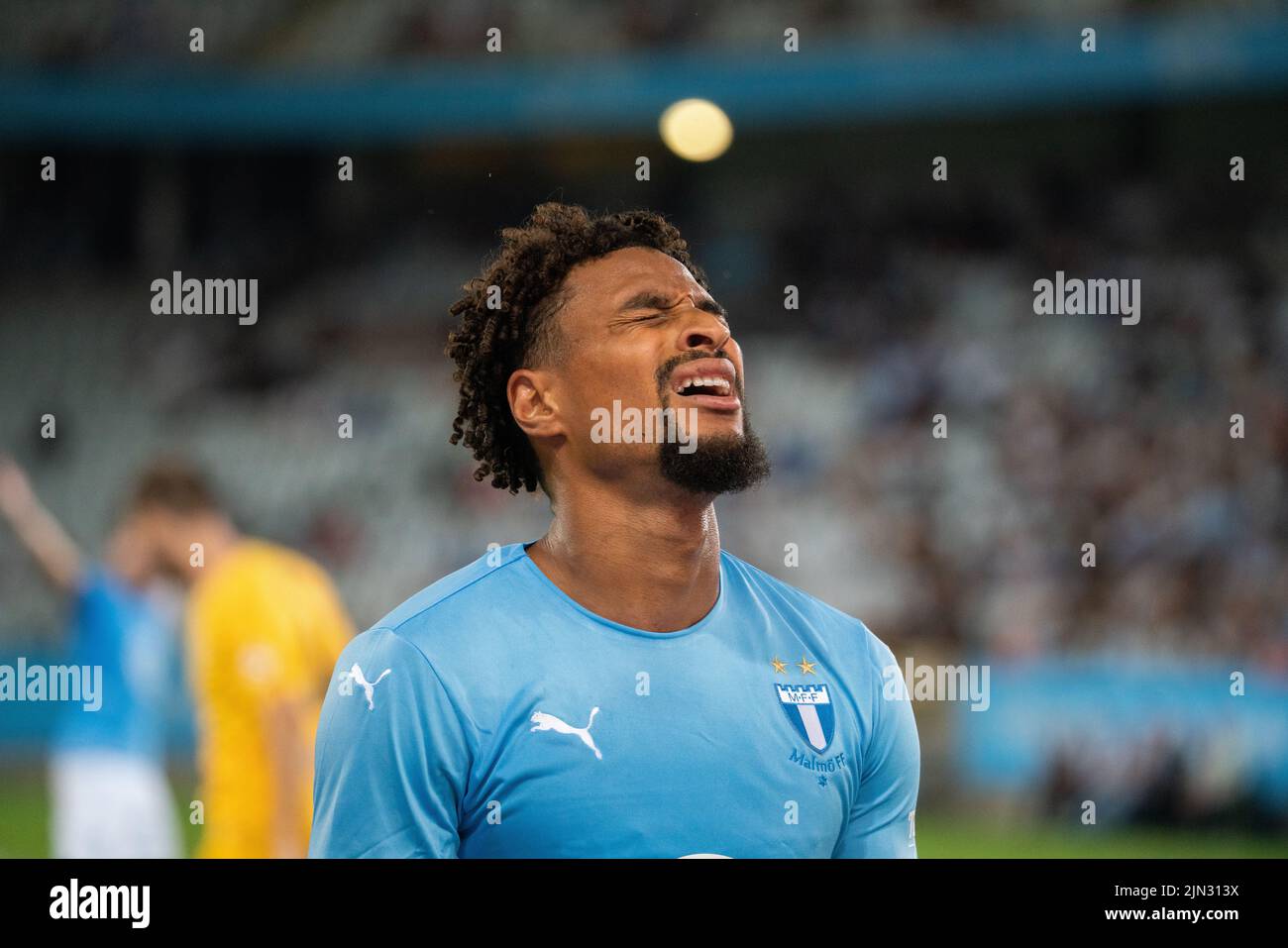 Malmoe, Sweden. 04th, August 2022. Joseph Ceesay (15) of Malmö FF seen ...
