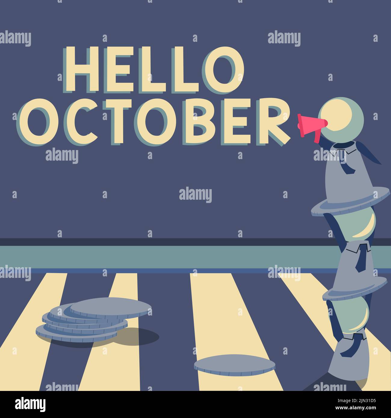 Inspiration showing sign Hello October. Business overview Last Quarter ...