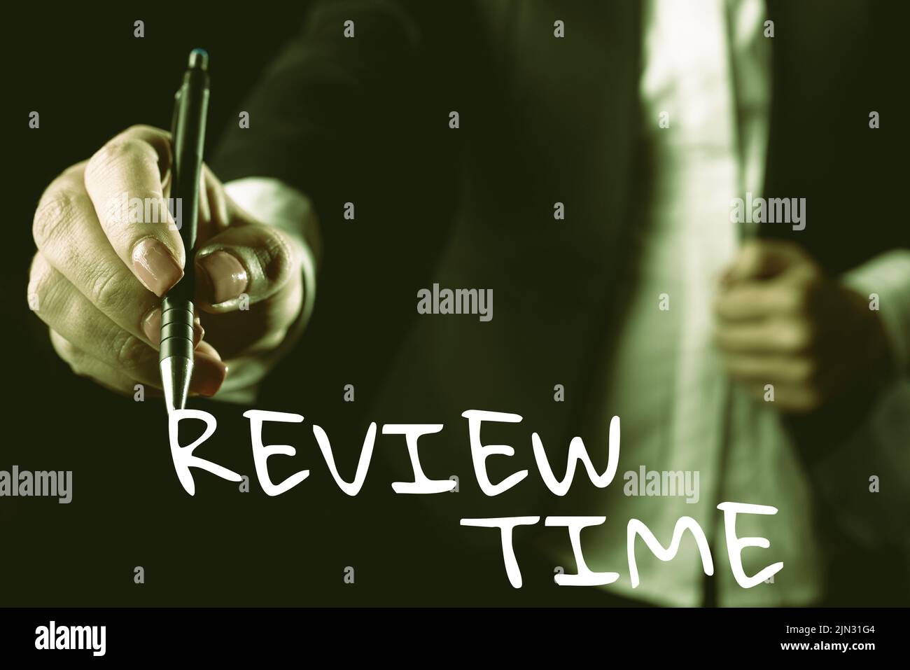 Text sign showing Review Time. Word Written on situation or system its ...